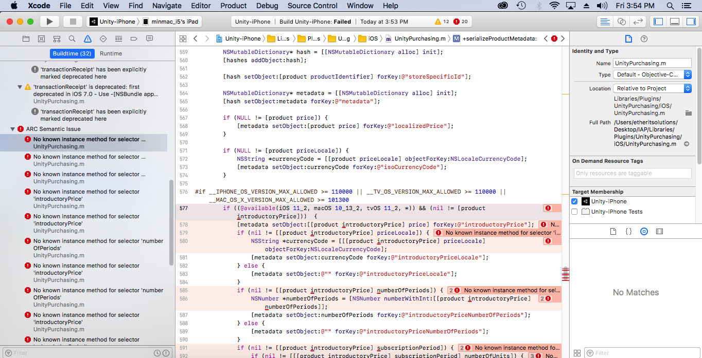 IAP - XCode Build Issue - Unity Services - Unity Discussions