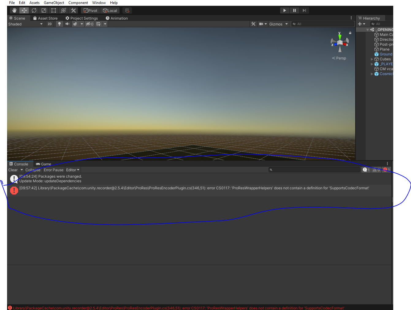 Unity Recorder 2.5.4 on Windows keeps sending an error within the ProRes plugin scripts. - Unity ...