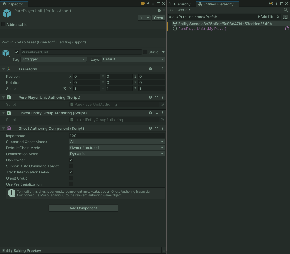 [1.0.14] Inspector always showing prefab entity instead of instanced entity - Unity Engine ...