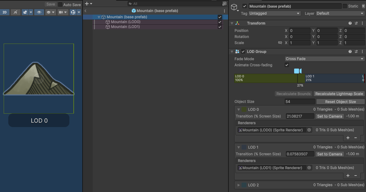 How to use LOD cross fade on sprite renderer? - Unity Engine - Unity Discussions