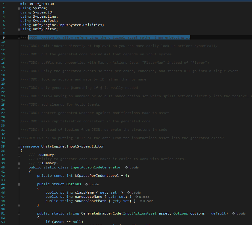 InputActionAsset generate C# class need a new constructor with the parameter InputActionAsset ...