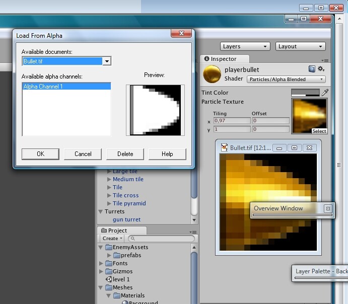 Alpha data from Paint Shop Pro - Unity Engine - Unity Discussions