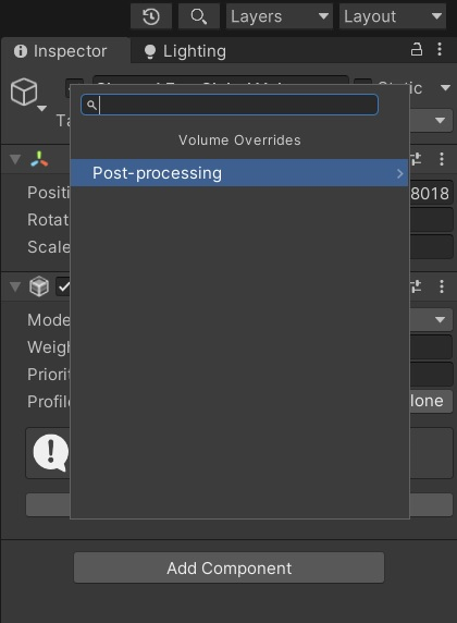 Limited Volume Overrides - Unity Engine - Unity Discussions
