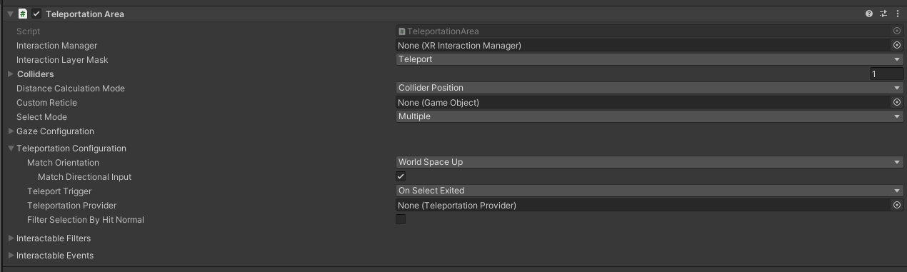 How to activate thumbstick teleportation in XR Toolkit 2.3.1? - Unity Engine - Unity Discussions
