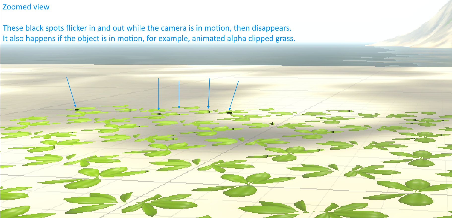 Volumetric Clouds (Local) renders black spots on alpha clipped surfaces ...