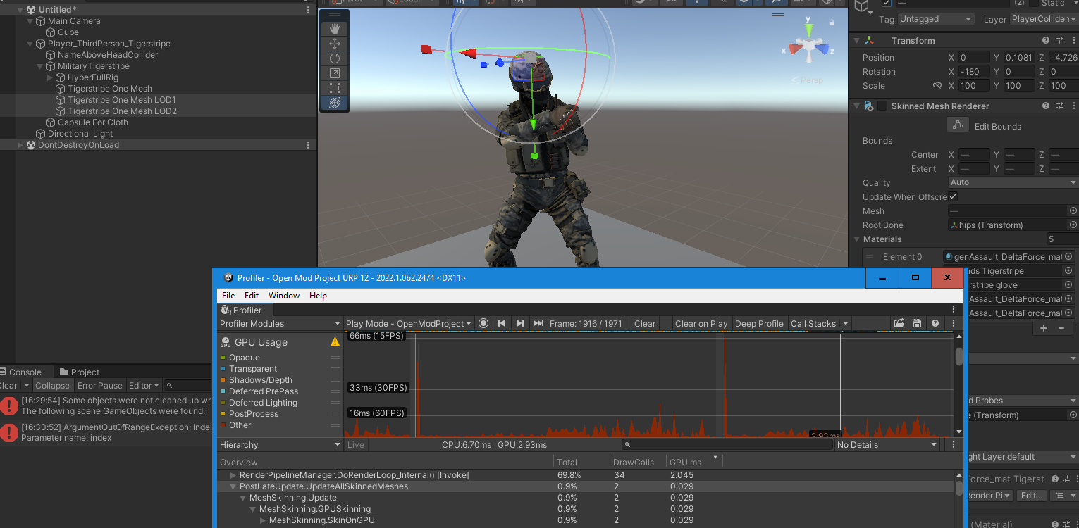 Skinned meshes and LODs bug? - Unity Engine - Unity Discussions