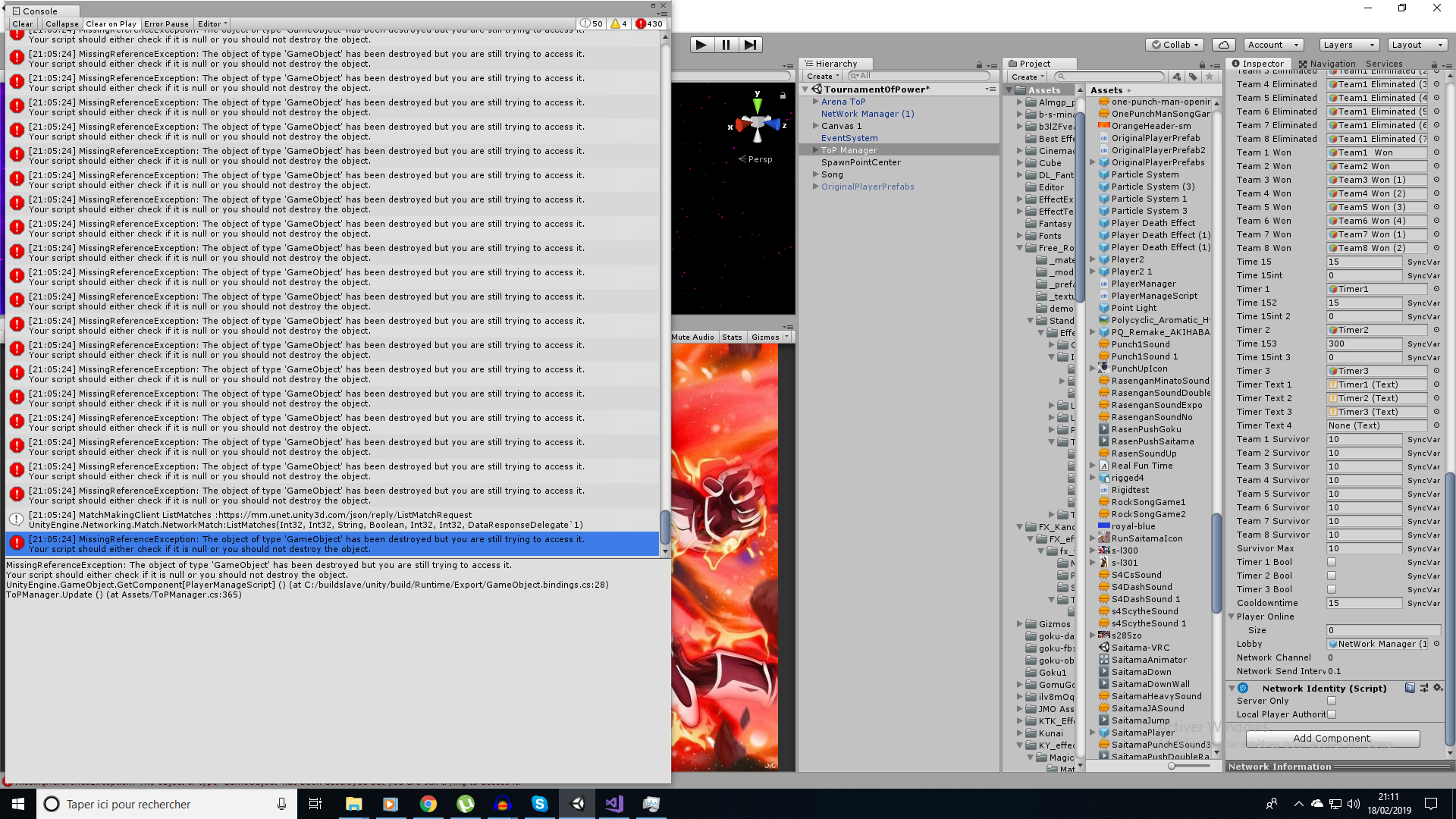 (Solved)For each (GameObject x in x): Error when 1 of them is destroyed - Unity Engine - Unity ...