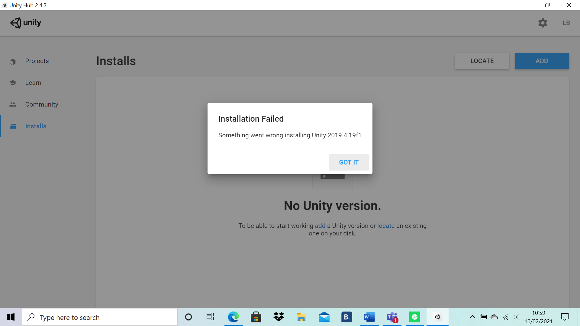 unity editor installation error - Unity Engine - Unity Discussions