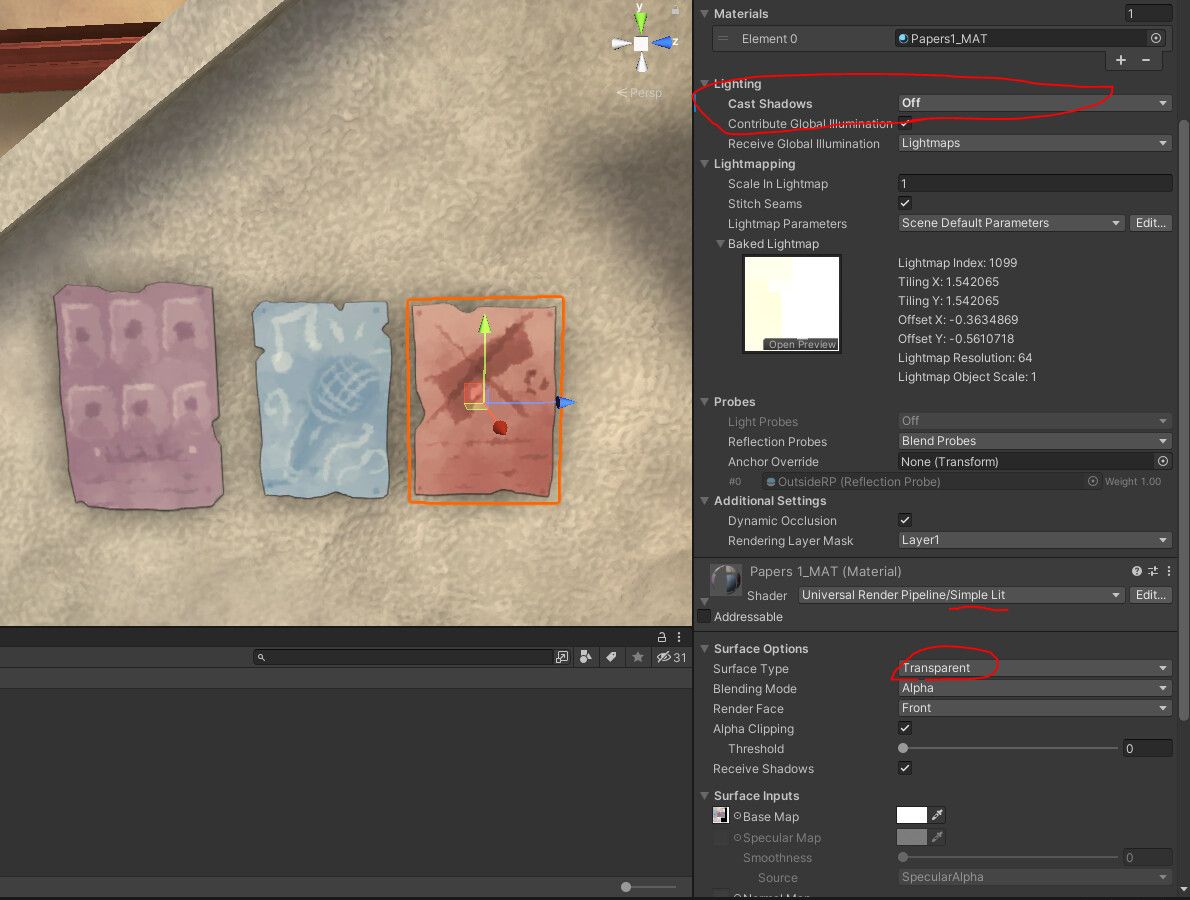 Built in URP shaders are casting shadows when shadow casting is turned off, even with ...