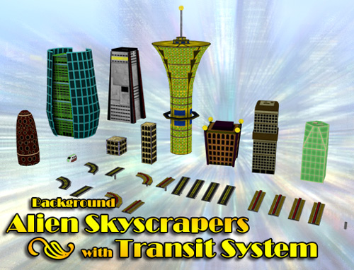 [RELEASED] Background Alien Skyscrapers with Transit System - Community ...