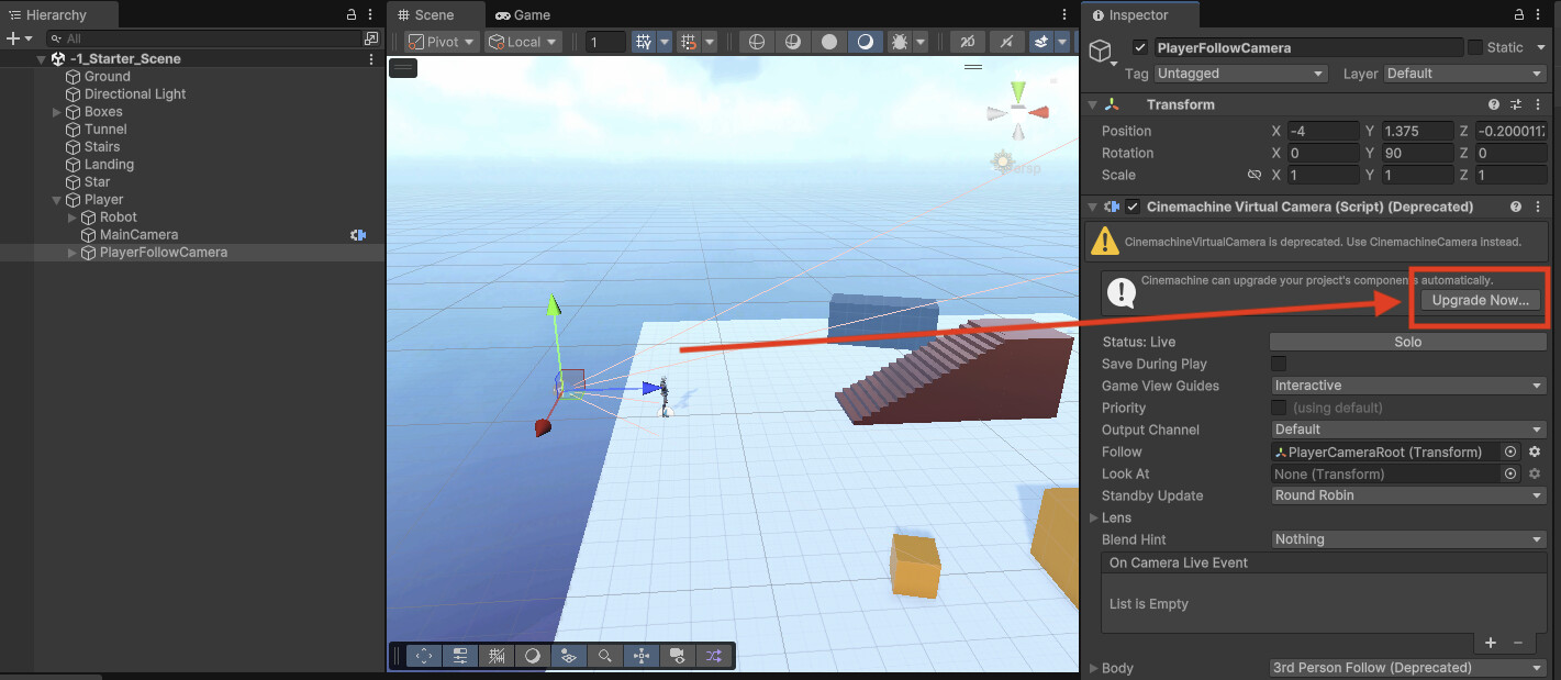 Unity Editor Essentials Learning Template Bug - Camera Script missing - Getting Started - Unity ...