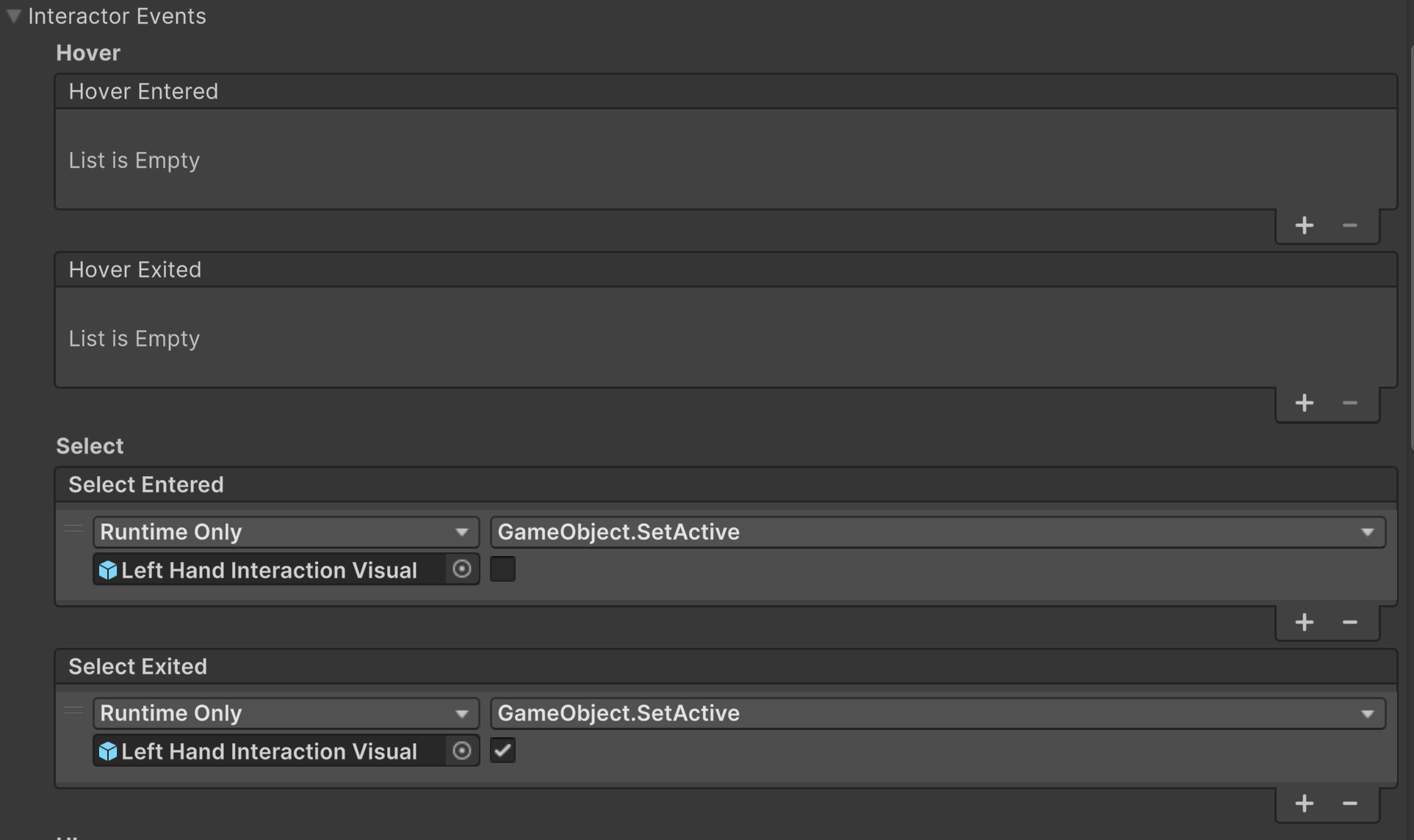 How to hide Hands when selected a gameobject in xr.interaction.toolkit 3? - Unity Engine - Unity ...
