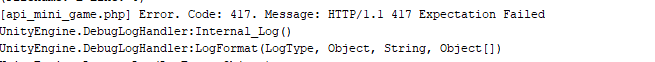 HTTP Error 417 Expectation failed (UnityWebRequest) - Unity Engine ... HTTP Error 417 Expectation failed (UnityWebRequest) - Unity Engine ...