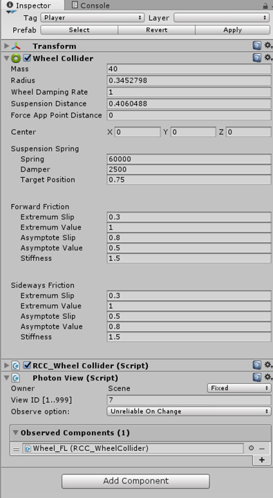 Using Photon View To Sync WheelCollider how? - Community Showcases - Unity Discussions