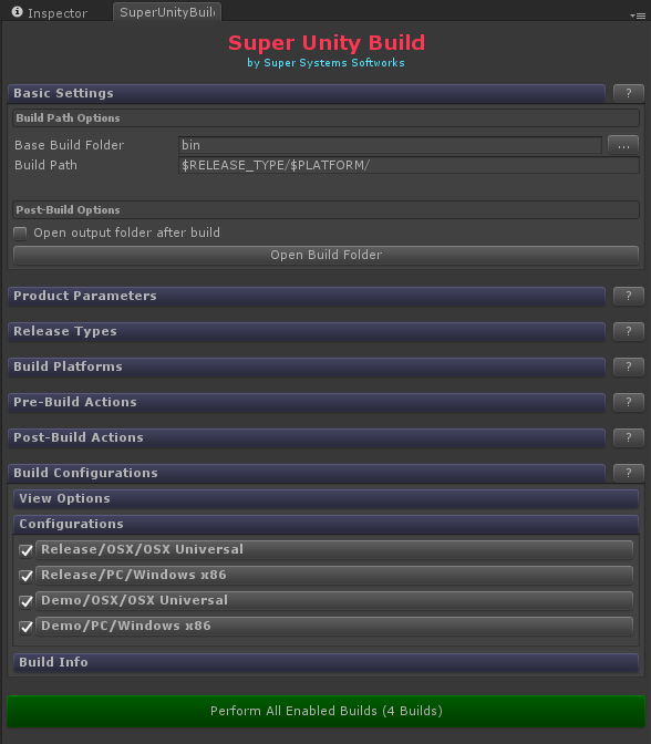 [FREE][OPEN-SOURCE] Super Unity Build - Automated Build Tool and Framework - Community Showcases ...