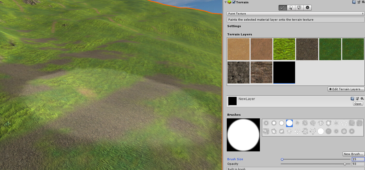 Cannot paint over terrain layers? - Unity Engine - Unity Discussions