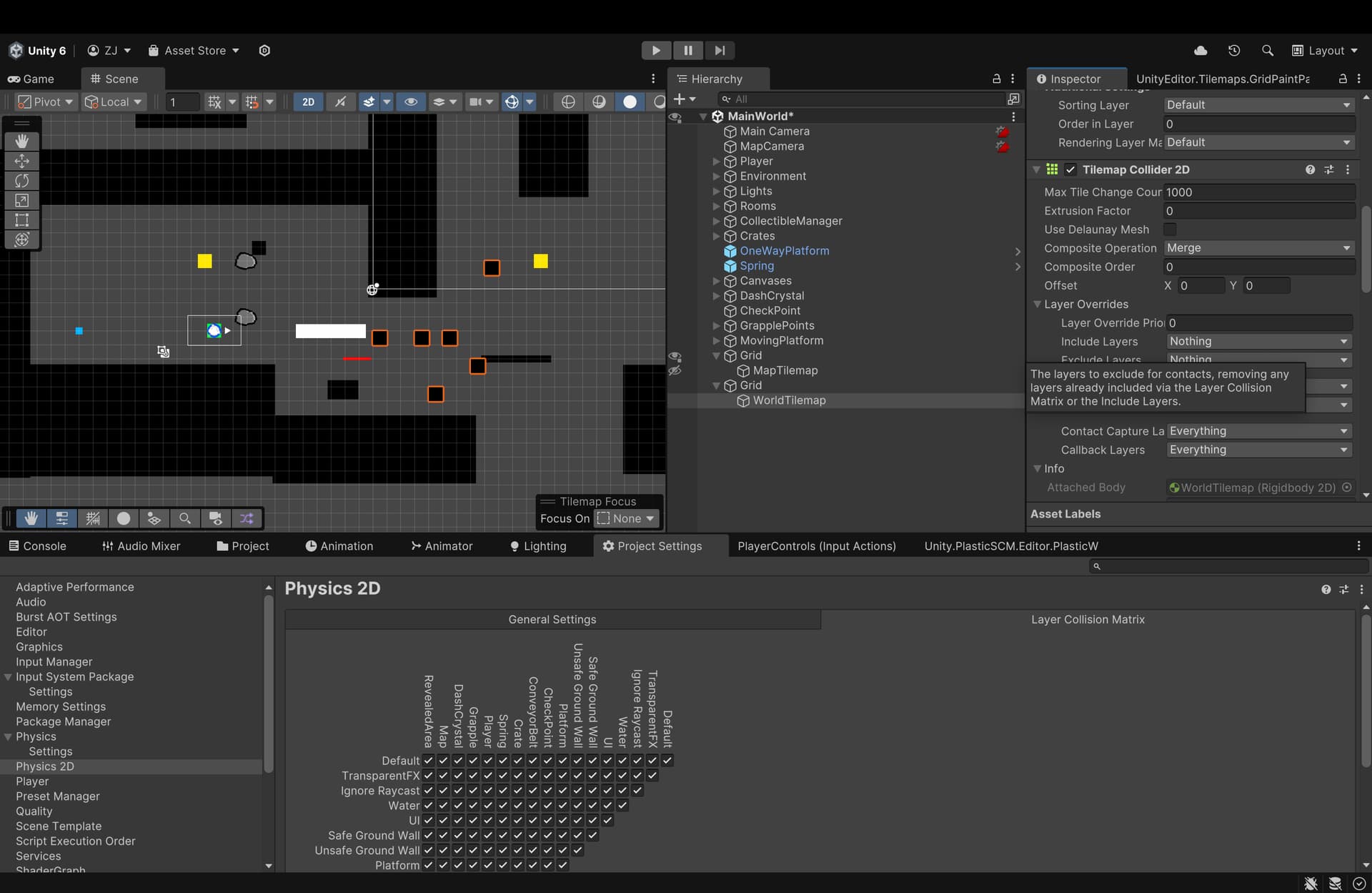Tilemap Collider 2D doesn't work for me - Unity Engine - Unity Discussions