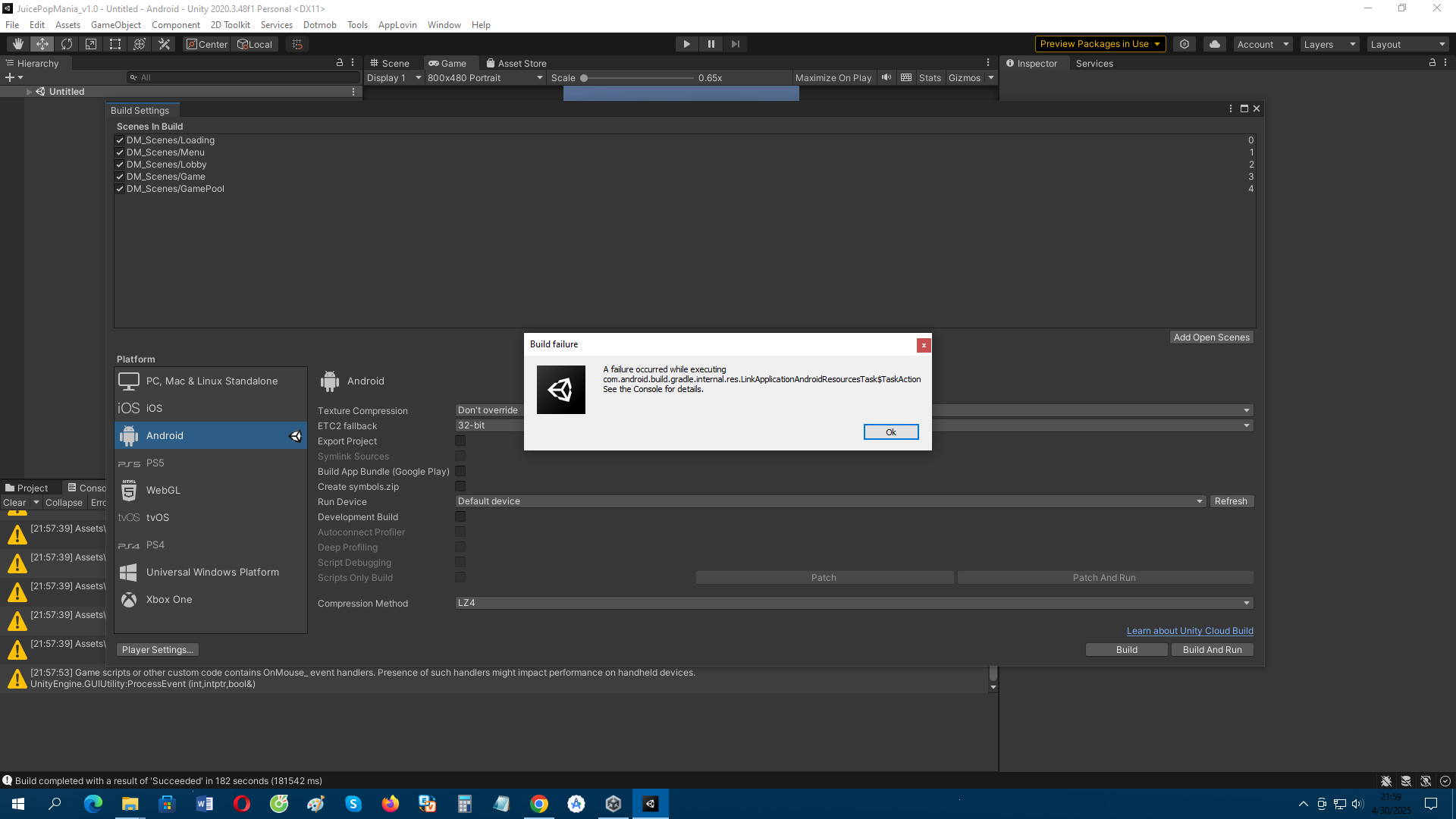 Unity 2020.3.48 f1 Build Failure Android API 35 Failure - Unity Engine - Unity Discussions