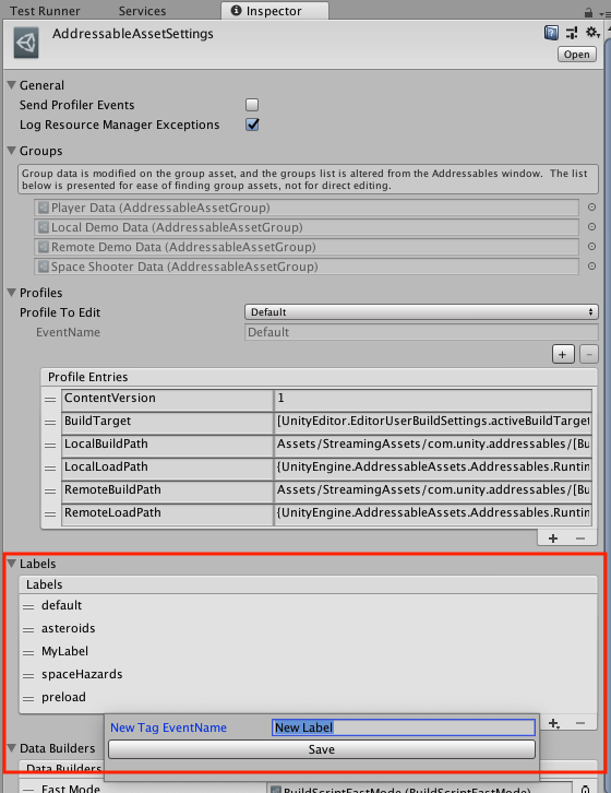 Unable to create new labels? - Unity Engine - Unity Discussions