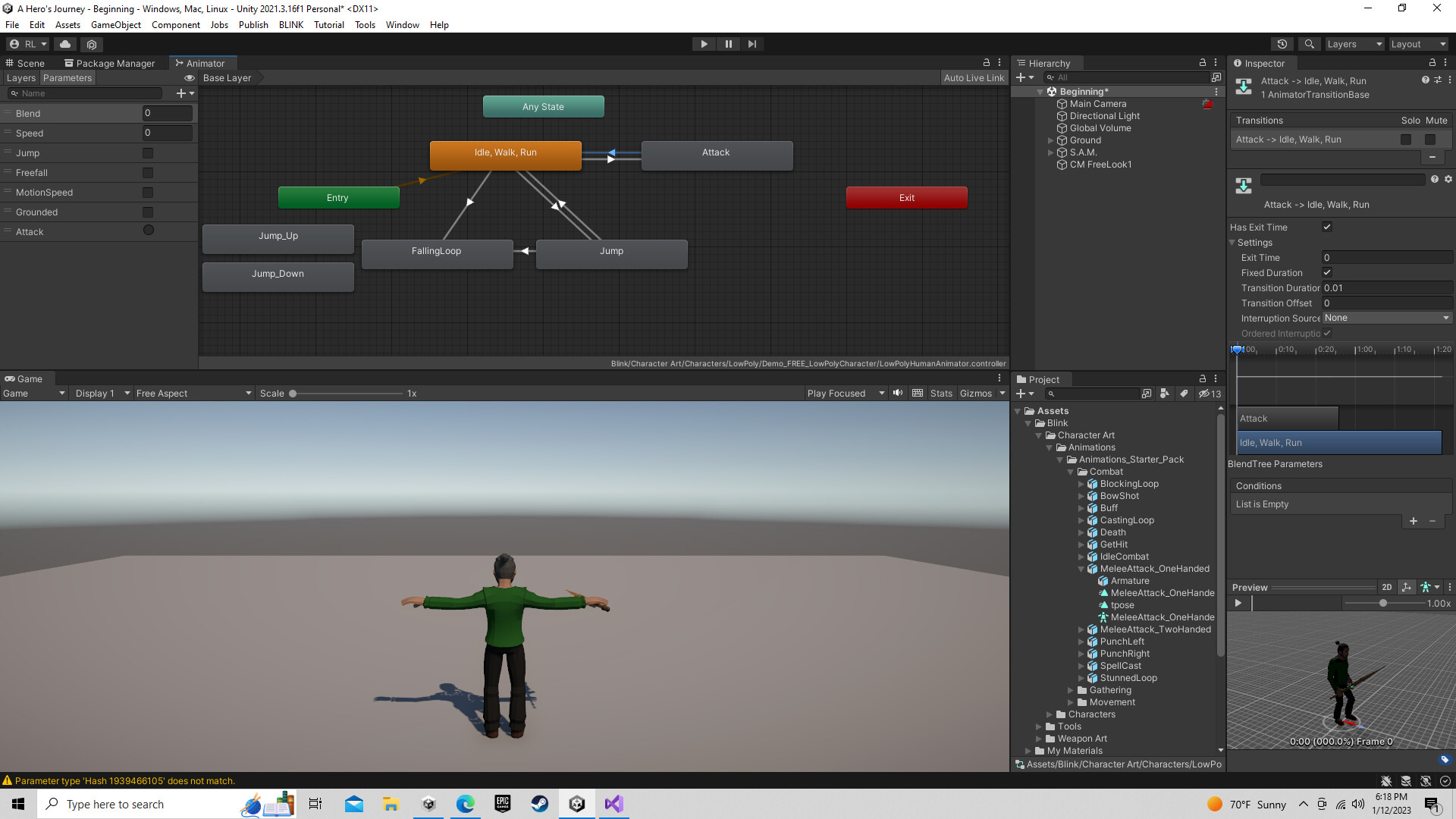 Animations have random delays with varying windows from instant to 1-5 seconds. - Unity Engine ...