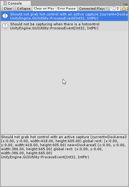 Should not grab hot control with an active capture - Unity Engine - Unity Discussions