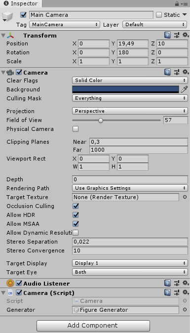 Camera Script Is Not Executed Unity Engine Unity Discussions