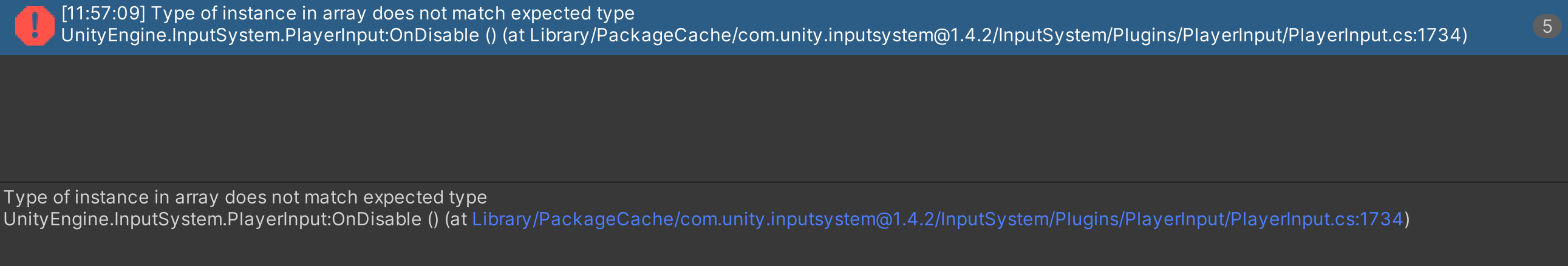 Type Of Instance In Array Does Not Match Expected Type Unity Engine Unity Discussions