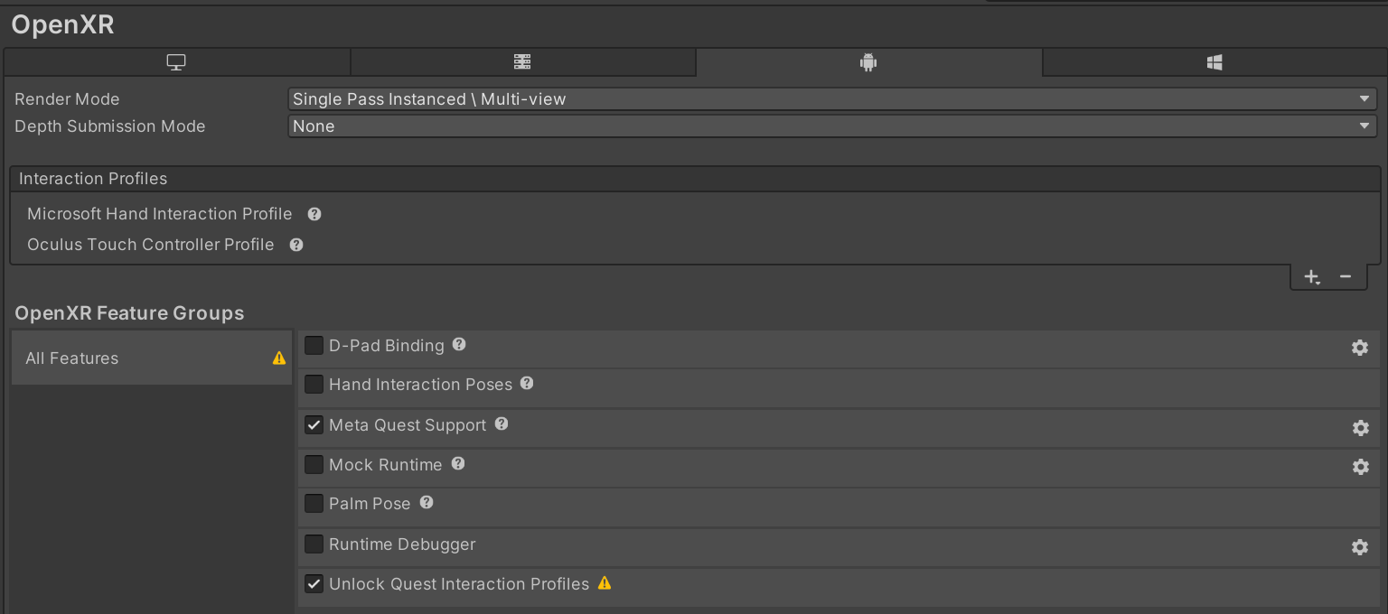 OpenXR Interaction Features on Quest - Unity Engine - Unity Discussions