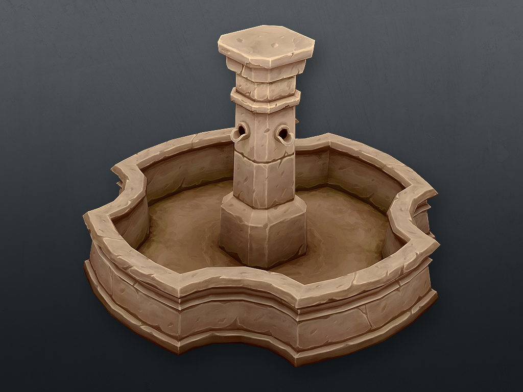 [FREE] Hand-Painted Fountain - Community Showcases - Unity Discussions