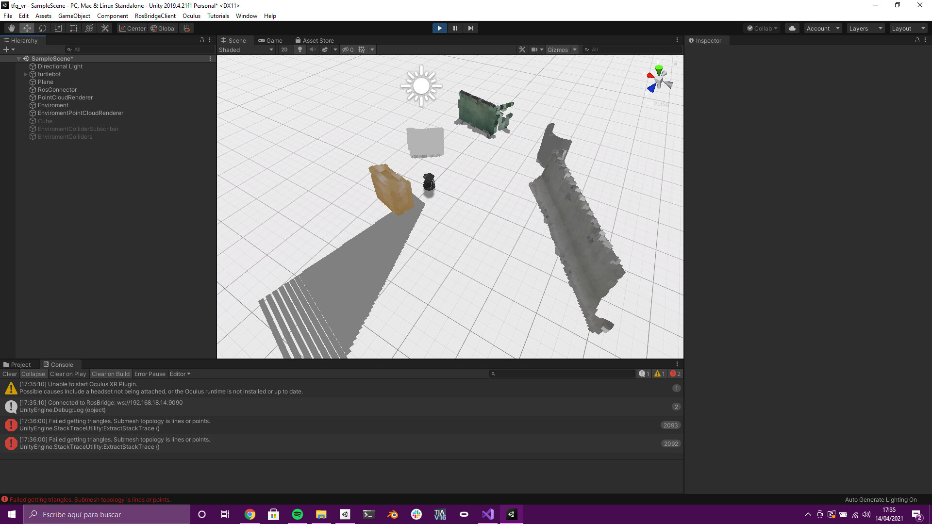 Error adding collisions: Failed getting triangles. Submesh topology is lines or points. - Unity ...