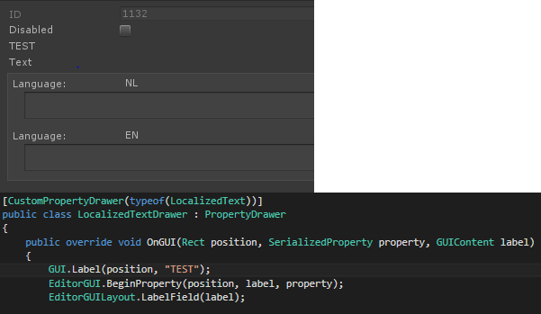 Empty space at the top of a custom property drawer layout? - Questions ...