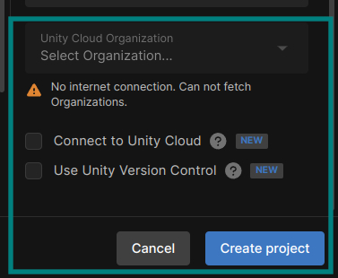 Can't create new project without a organization - Unity Engine - Unity Discussions