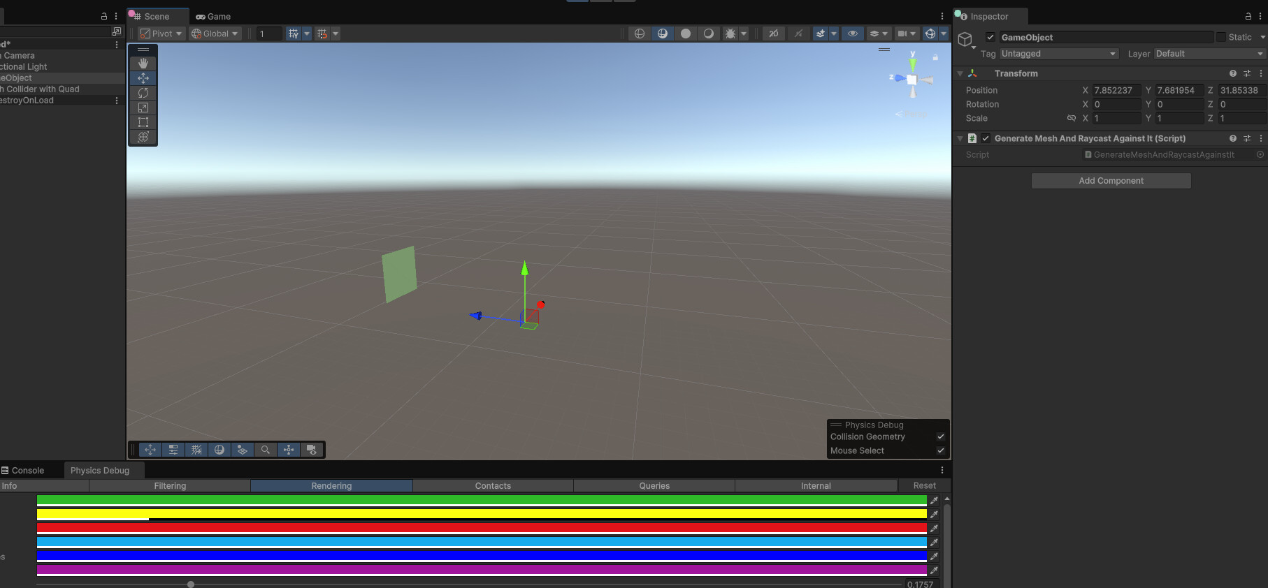 Physics ignores meshes on memory - Unity Engine - Unity Discussions