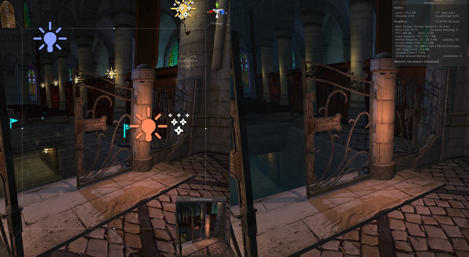 Occlusion culling disabling light rendering and shadows in deferred rendering path? - Unity ...