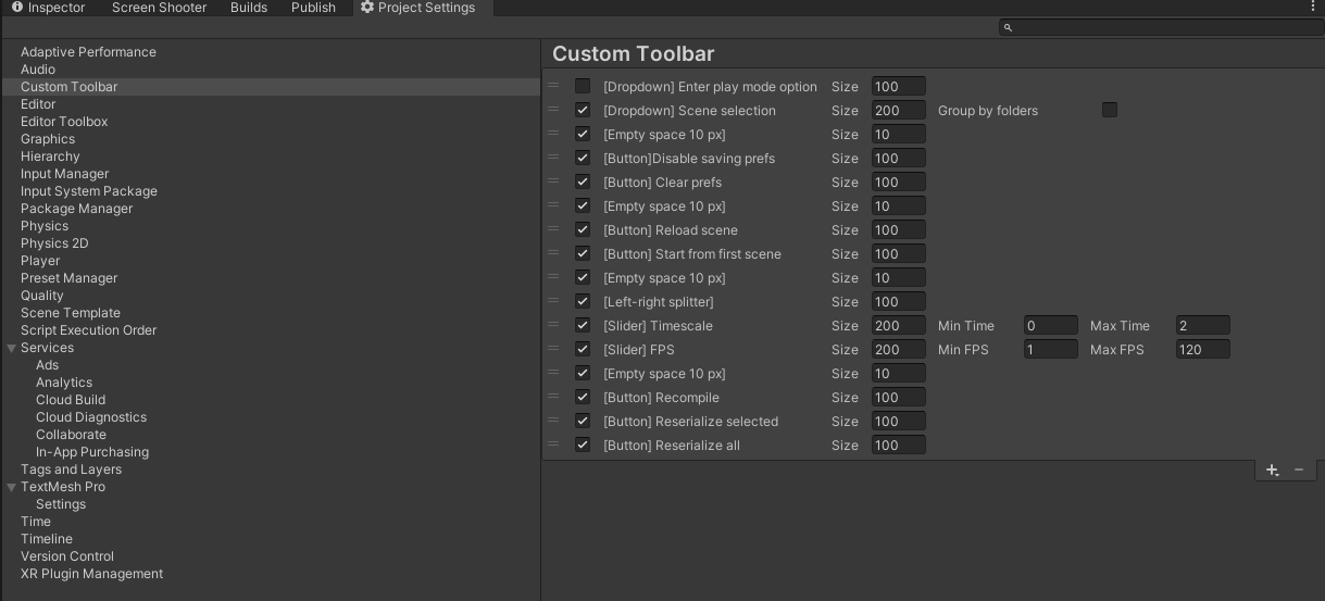 [Free] Custom Toolbar, a customizable toolbar extension - Community Showcases - Unity Discussions