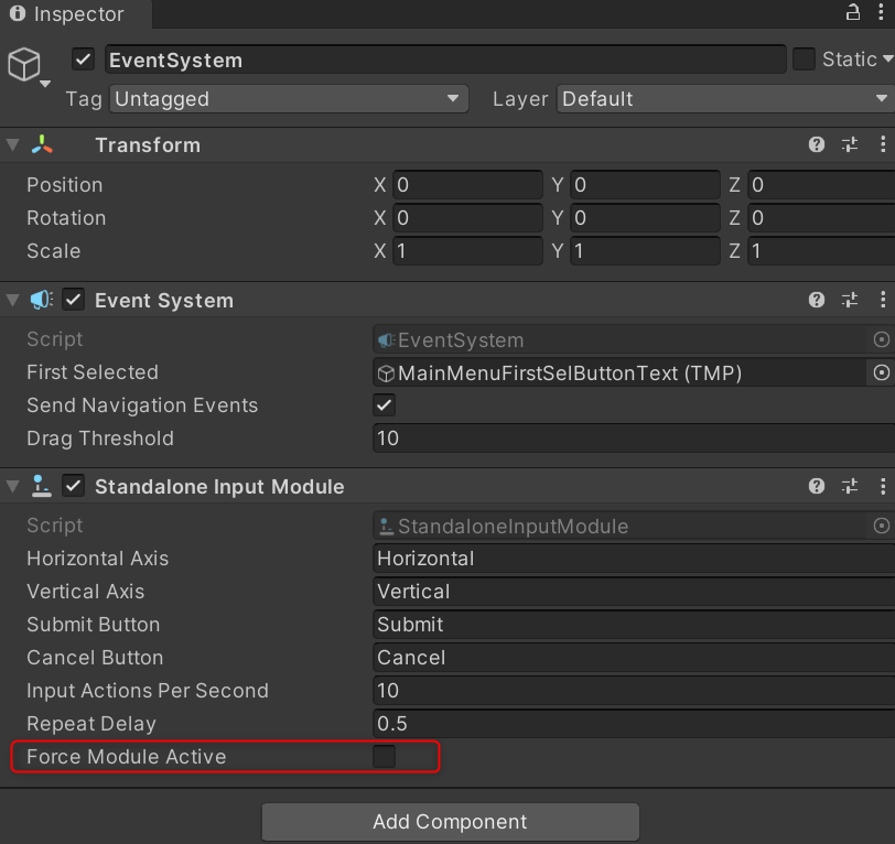 Unity UI will not select 'first selected' button when deployed onto Xbox One, preventing ...