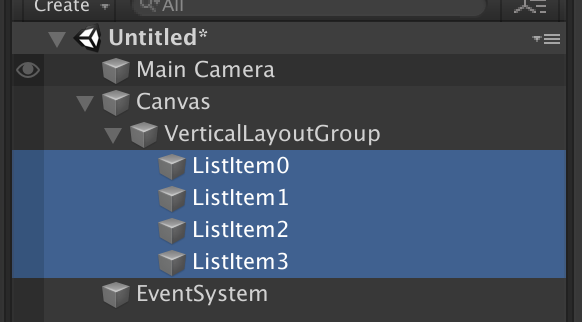 A List Of Objects From A C Script Into A Ui Panel Dynamically At Run