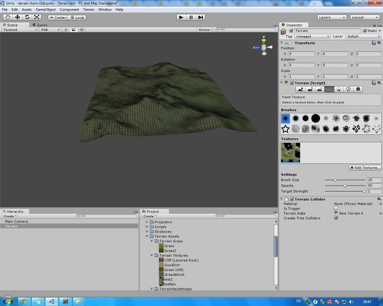 I have big heightmap but import only small part of it. How can i solve it? - Unity Engine ...