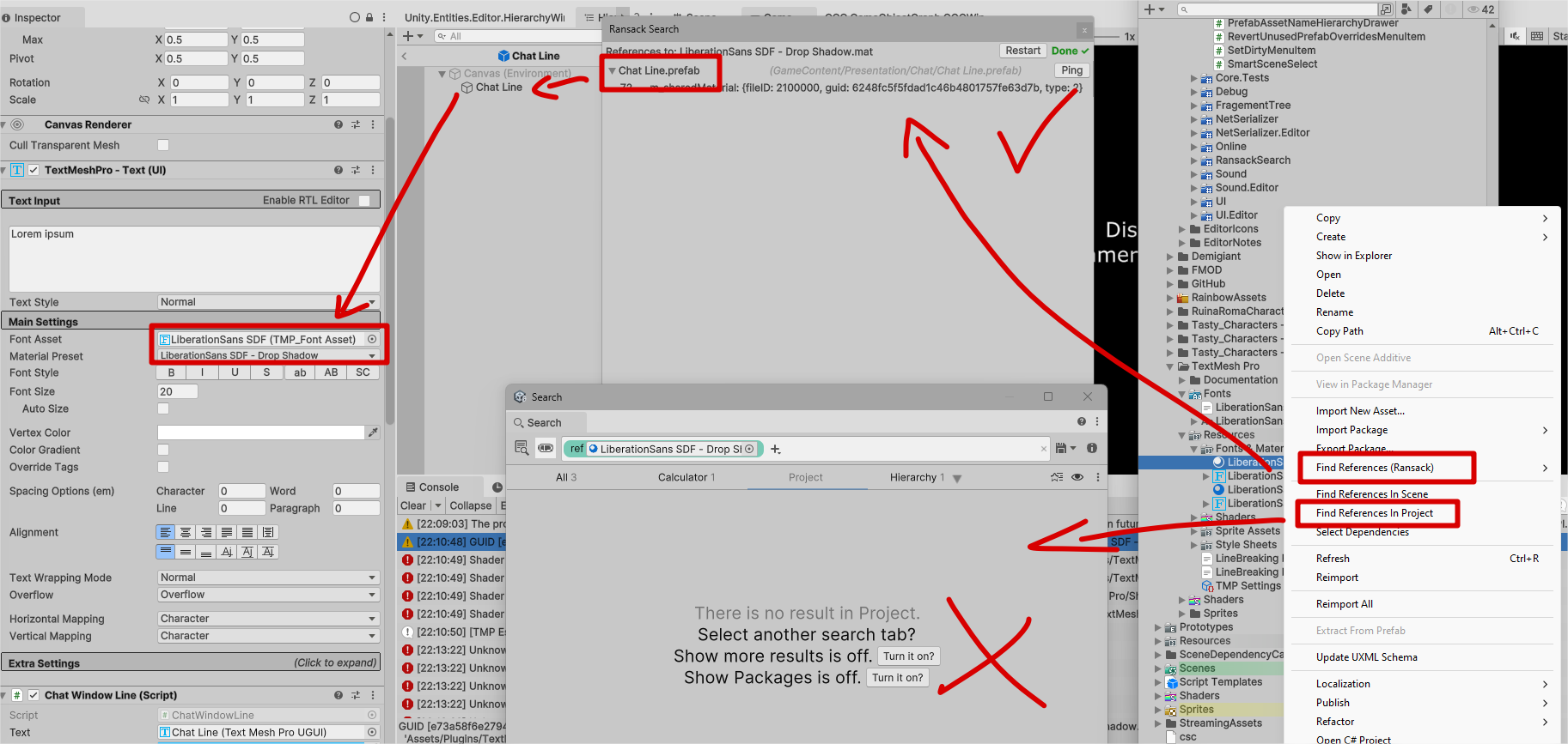 "Find References in Project" does not work? - Unity Engine - Unity Discussions