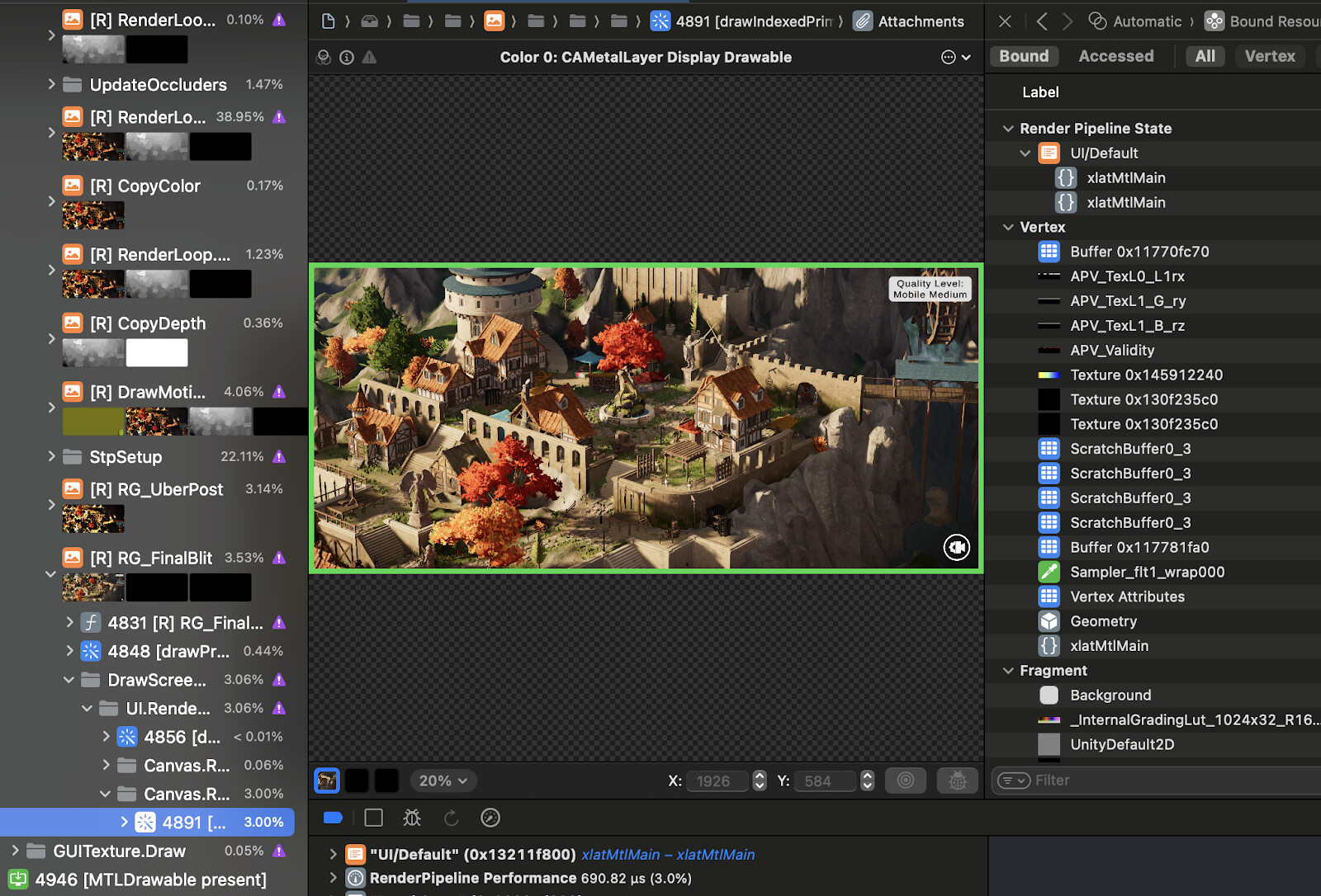 Identifying GPU bottlenecks with Metal frame capture - Technical Articles - Unity Discussions