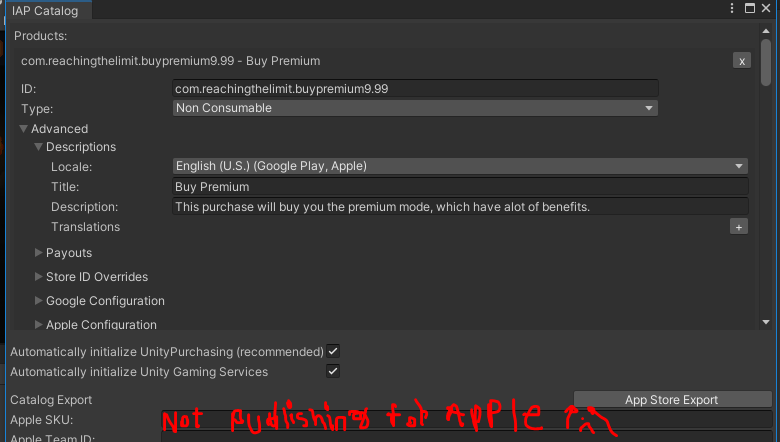 Purchase failed because Purchasing was not initialized correctly. (killing me) - Unity Services ...