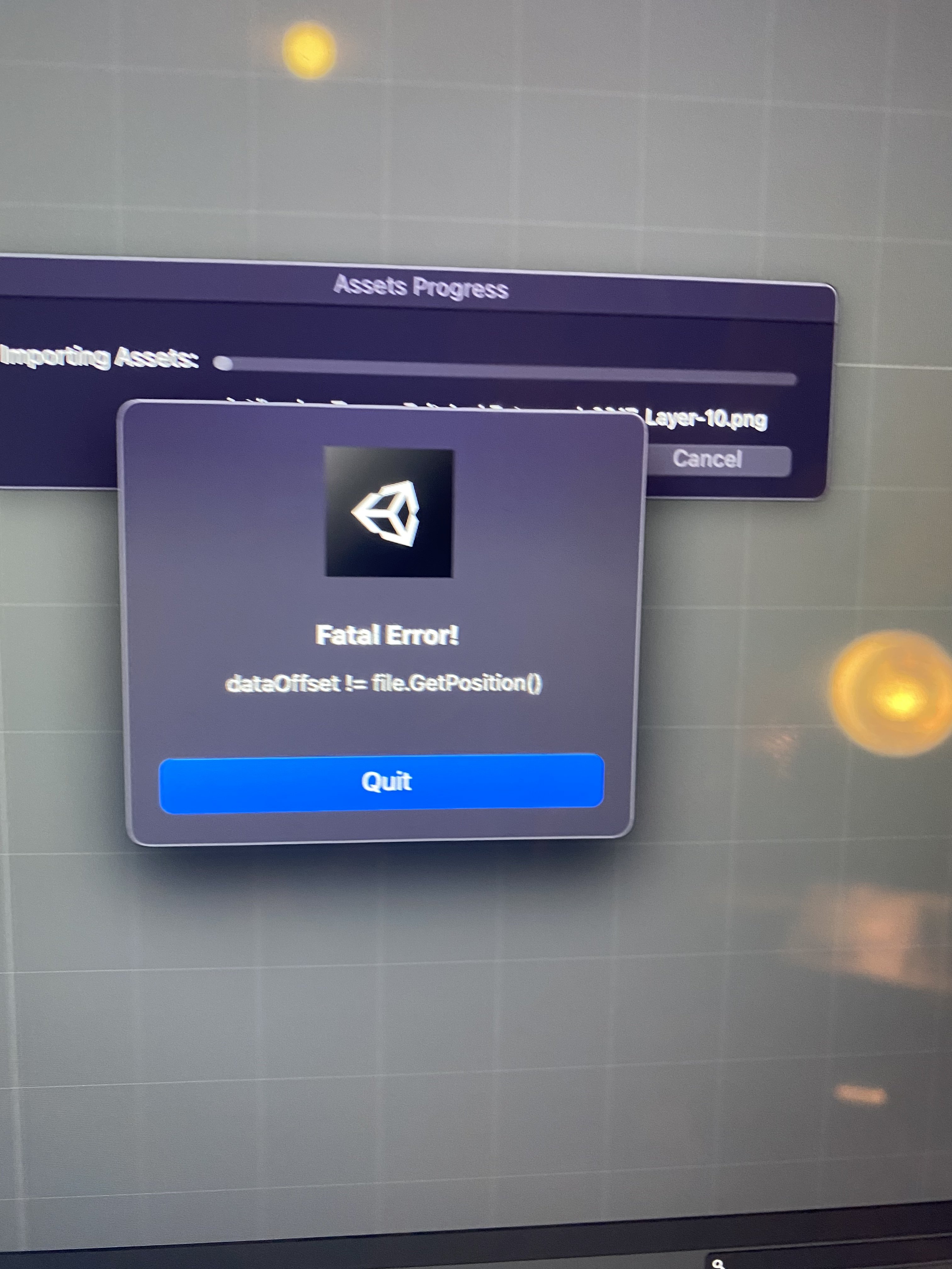 Fatal Error Can T Get Past This Unity Engine Unity Discussions