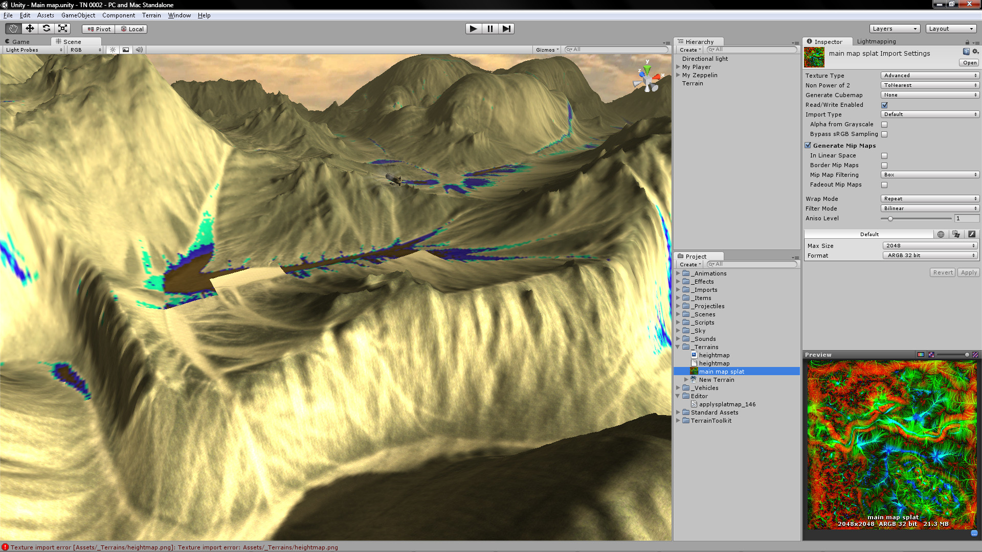 My far-distance splatmap shows colour artifacts. What's the deal? - Unity Engine - Unity Discussions