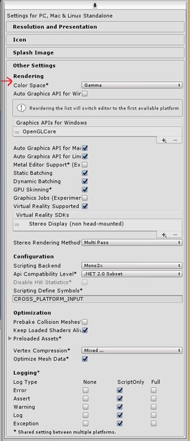 Rendering path has disappeared from Player Settings - Unity Engine ...