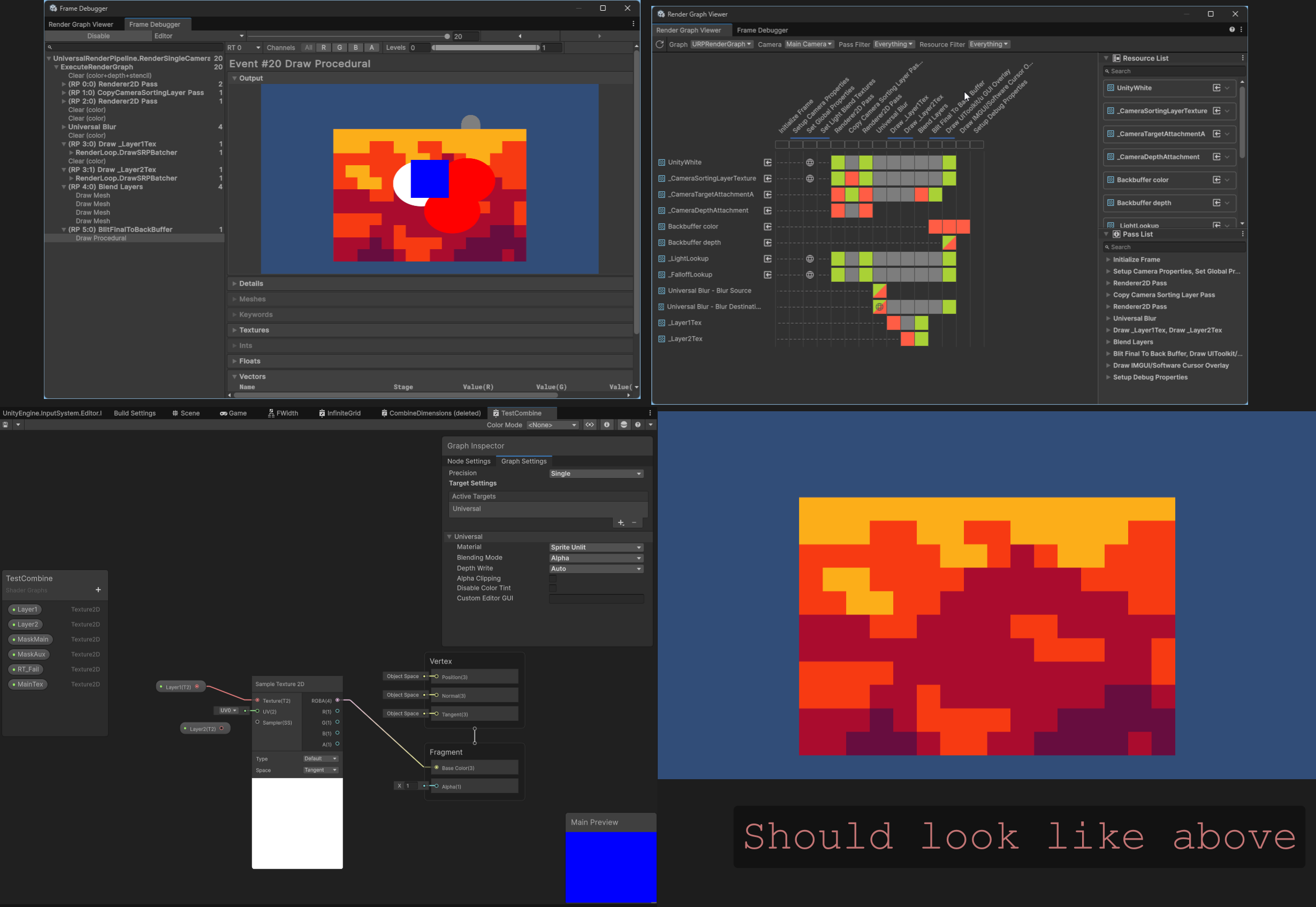 URP Blitter.BLitTexture with override material produces black result - Unity Engine - Unity ...