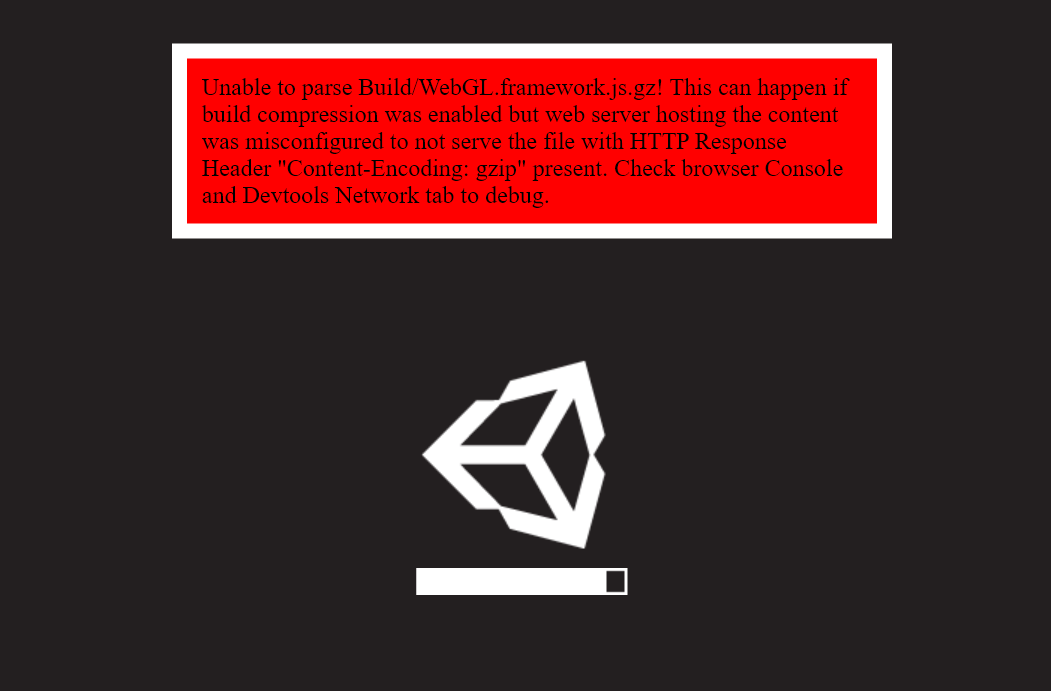 Webgl Scene Wont Run After Uploading Unity Engine Unity Discussions 2064