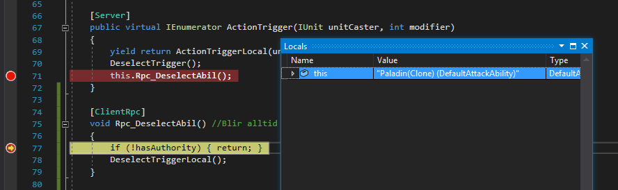 Odd behaviour, changes class type on ClientRpc - Unity Engine - Unity Discussions