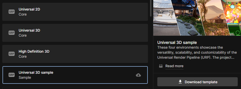 Which template should I be using to start a project if I want it to have URP? - Unity Engine ...