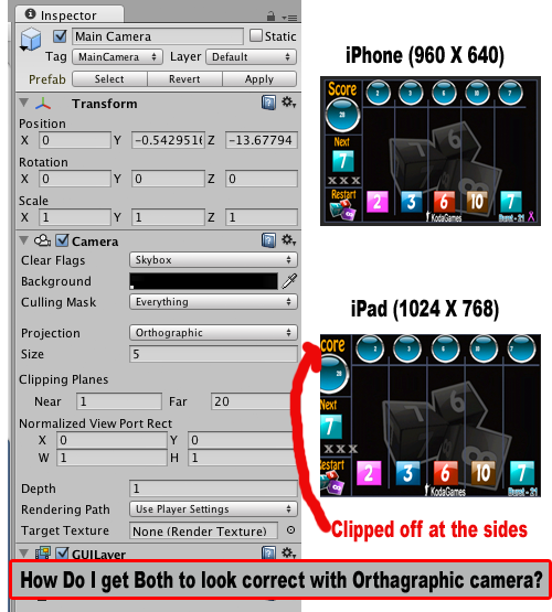 Orthographic Camera iPhone / iPad - Unity Engine - Unity Discussions
