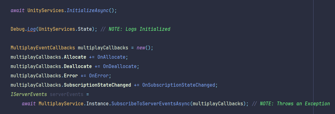 Multiplay API is not initialized - Unity Services - Unity Discussions